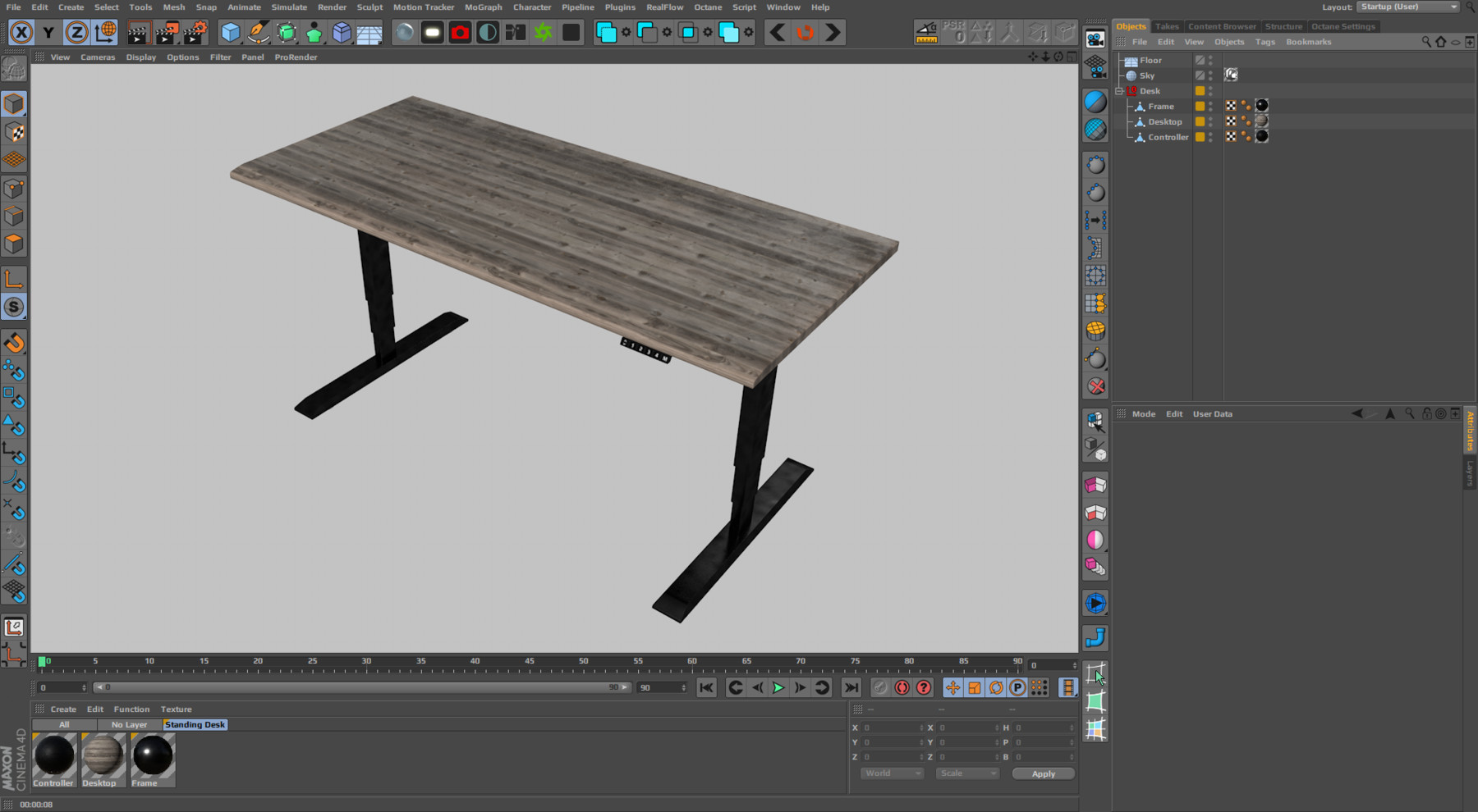 ArtStation - Standing Desk 3D Model | Resources