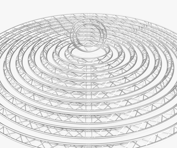 ArtStation - Circle Triangular Truss Modular Collection - 10 PCS ...