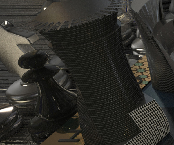 ArtStation - Architectural 3D Chess Board | Artworks
