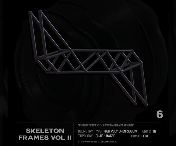 ArtStation - +16 Skeleton frames Vol II SUBD | Resources