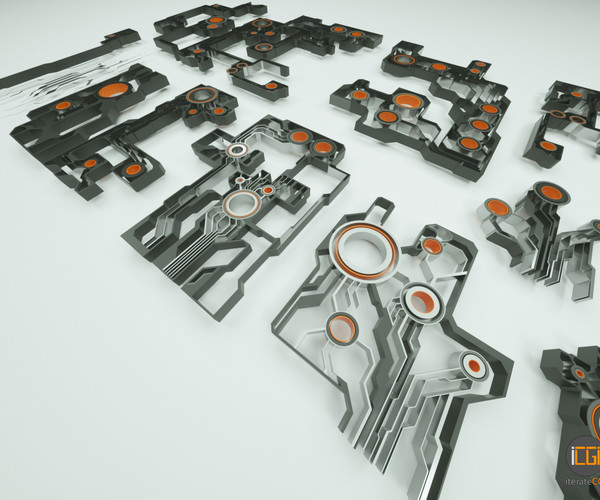 ArtStation - Tech Shapes TS1 | Resources