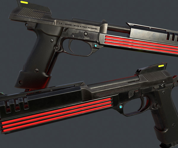 ArtStation - Auto 9 "Robocop" & Beretta M93R "Raffica" | Resources