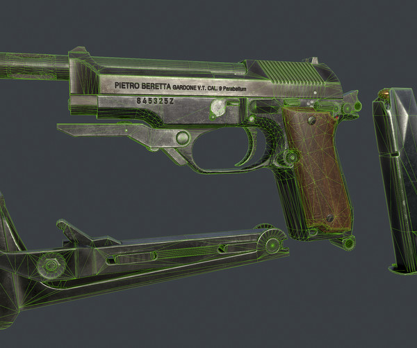 ArtStation - Auto 9 "Robocop" & Beretta M93R "Raffica" | Resources