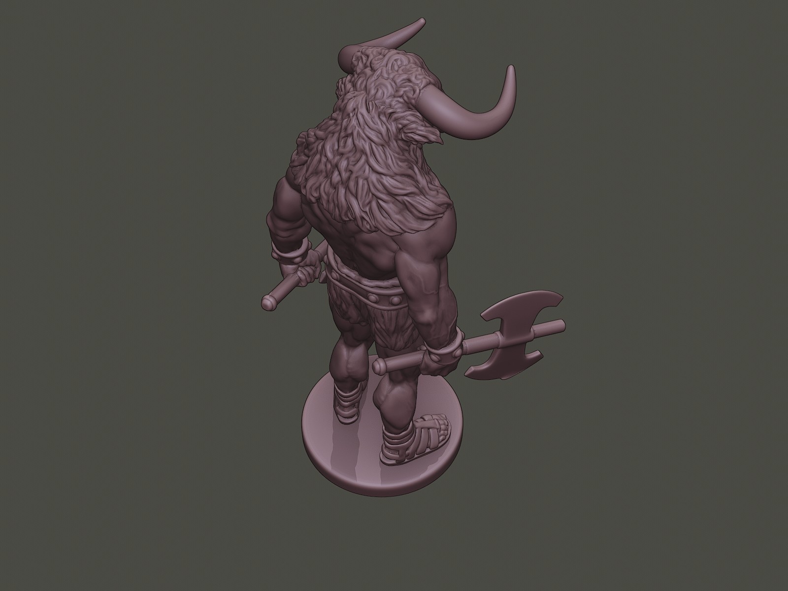 ArtStation - Minotaur Warrior Stand3 two Axes | Resources
