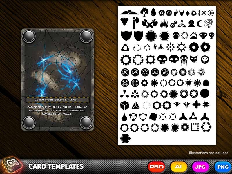 ArtStation - 31 Collectable Card Templates and design elements | Game ...