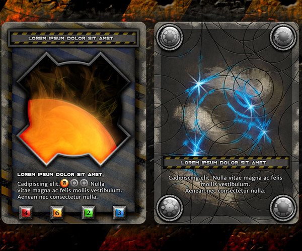 ArtStation - 31 Collectable Card Templates and design elements | Game ...