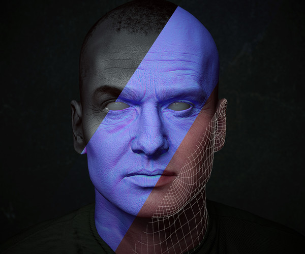 ArtStation - Game Animation Ready Male Face with 8K textures | Game Assets