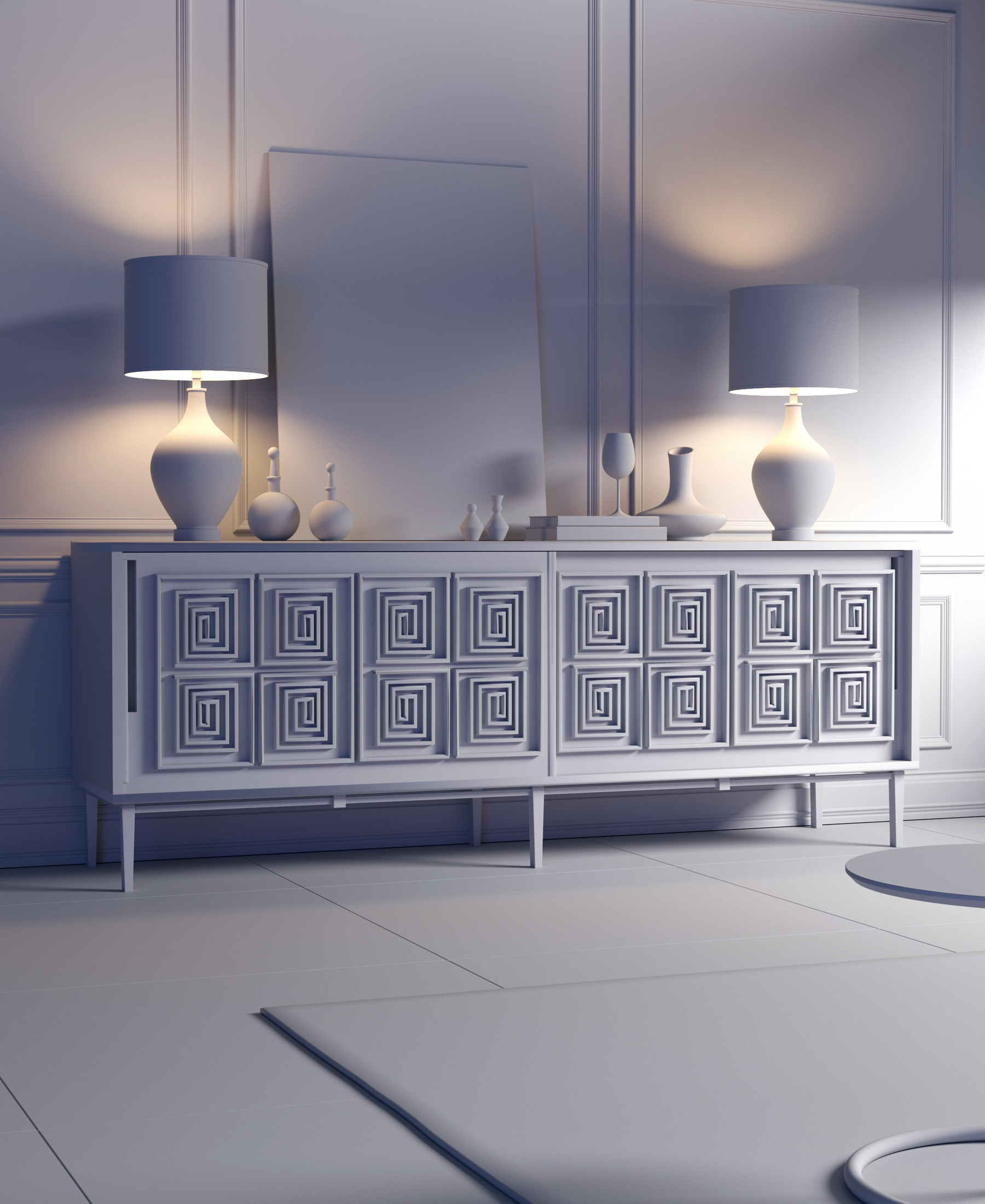 ArtStation - 3D cupboard model | Resources