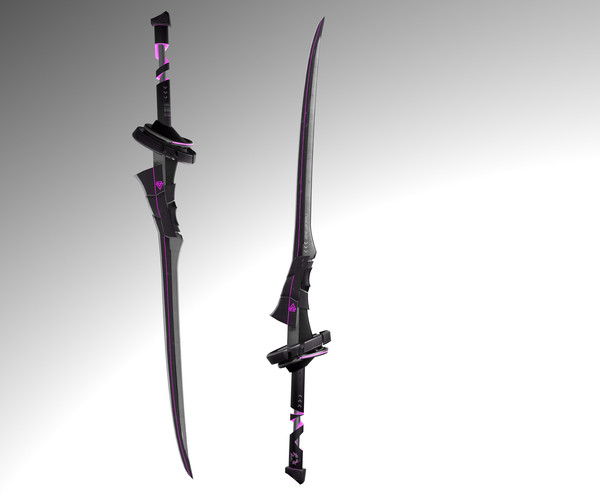 ArtStation - Cyberpunk Katana - Peacemaker | Game Assets
