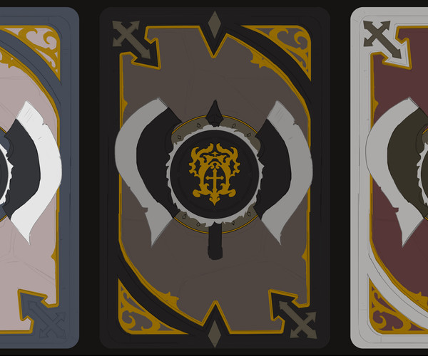 ArtStation - CARDBACK DESIGN Walkthrough Tutorial | Tutorials