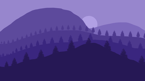 ArtStation - Purple 2D Landscape | Artworks