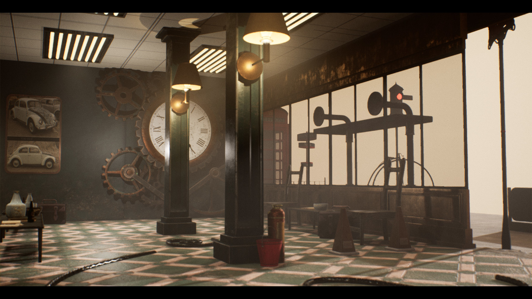 ArtStation - SteamPunk / Victorian Metro Station Interior Level | Game ...