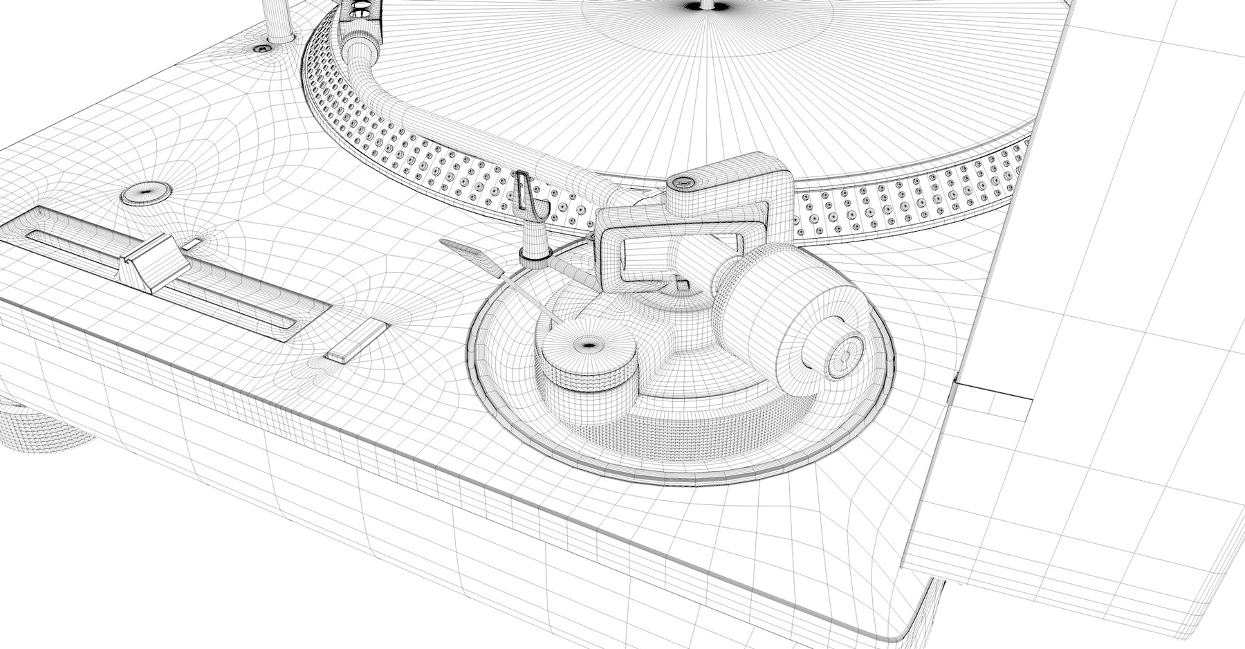 ArtStation - Technics Turntable Vinyl Record Player 3D Model | Resources