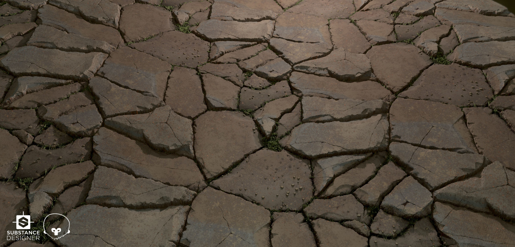 ArtStation - Broken Ground Material | Substance Designer Graph | Game ...