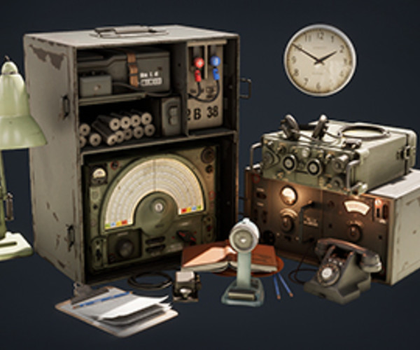 ArtStation - Radio Model Set | Game Assets