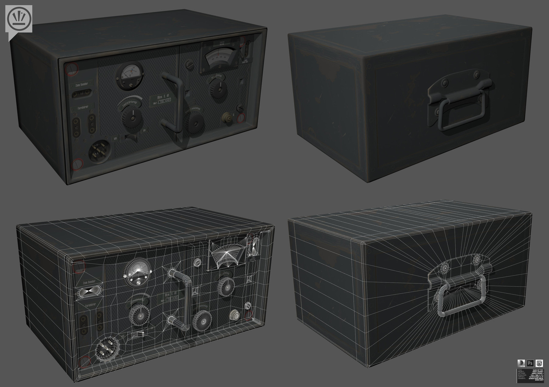 ArtStation - Radio Model Set | Game Assets