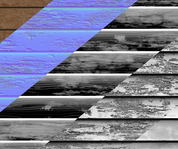 ArtStation - 61. Wood Planks#09 | Game Assets