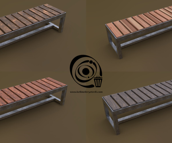 ArtStation - bench 15 4in1 [4 Texture 1 Model] | Resources