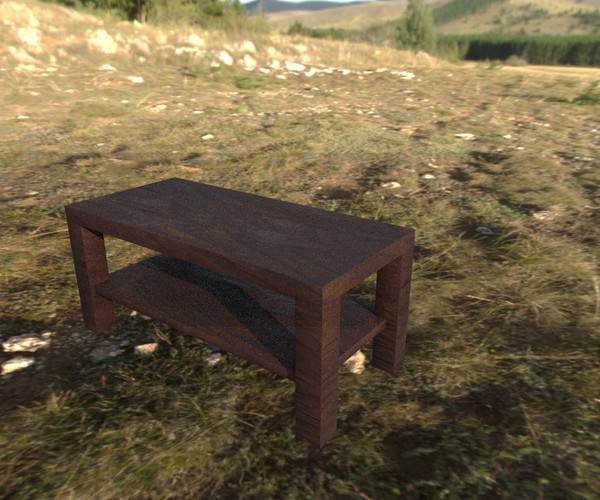 ArtStation - Low poly wooden table | Resources
