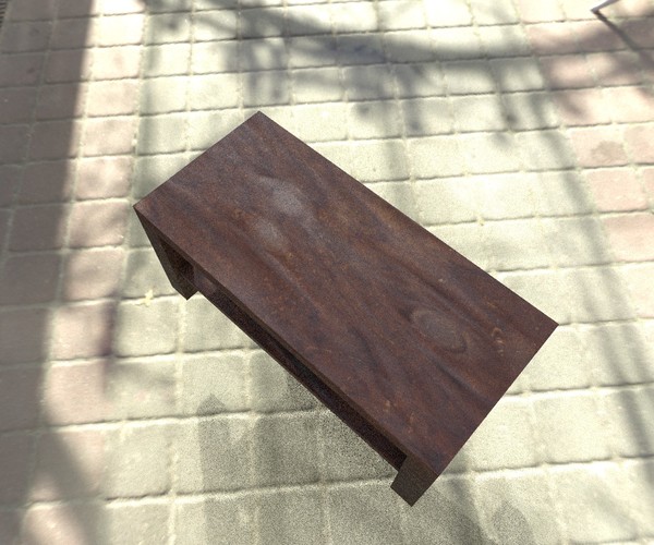 ArtStation - Low poly wooden table | Resources