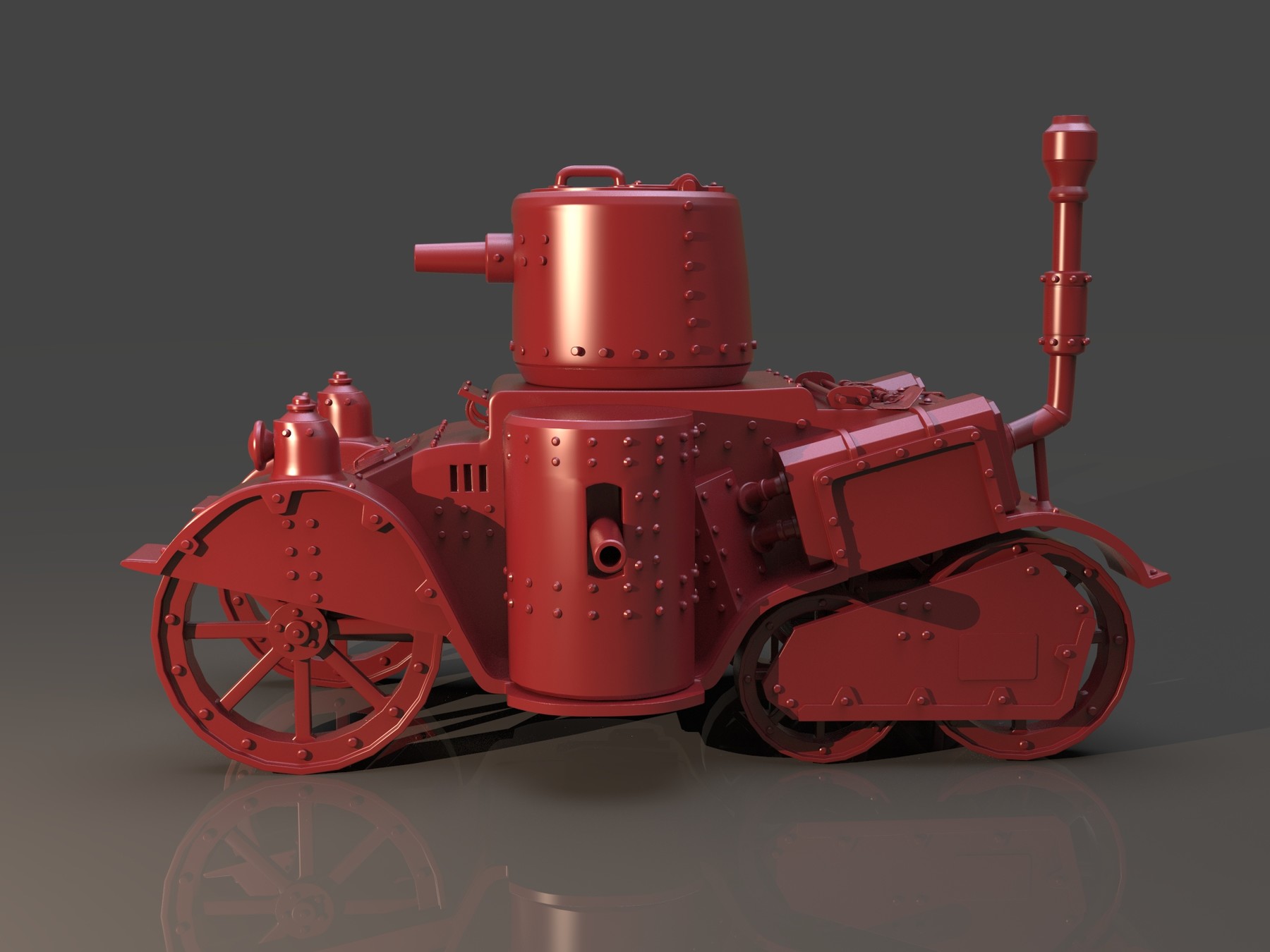 ArtStation - Steampunk Tank (High Poly Version) | Resources