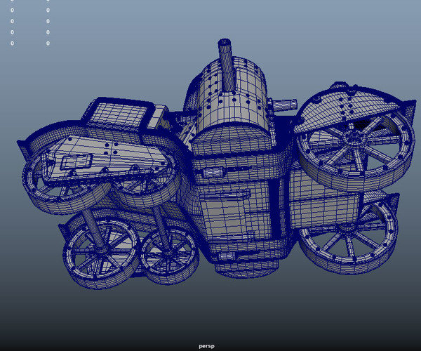 ArtStation - Steampunk Tank (High Poly Version) | Resources