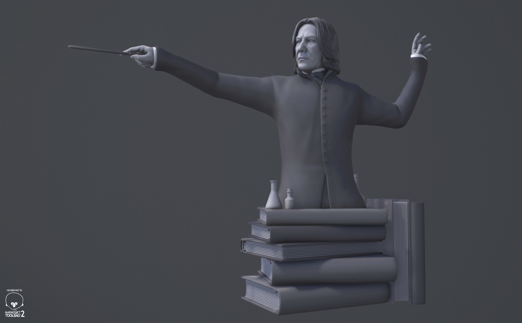 ArtStation - Severus Snape (Harry Potter tribute) statue for 3d print ...