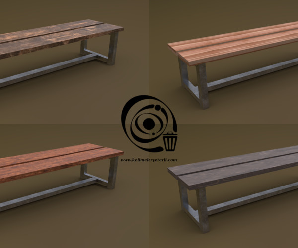 ArtStation - Bench 25 4in1 [4 Texture 1 Model] | Resources