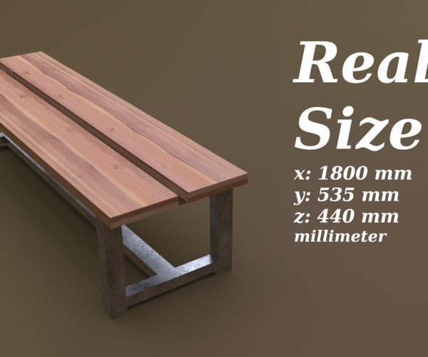 ArtStation - Bench 25 4in1 [4 Texture 1 Model] | Resources