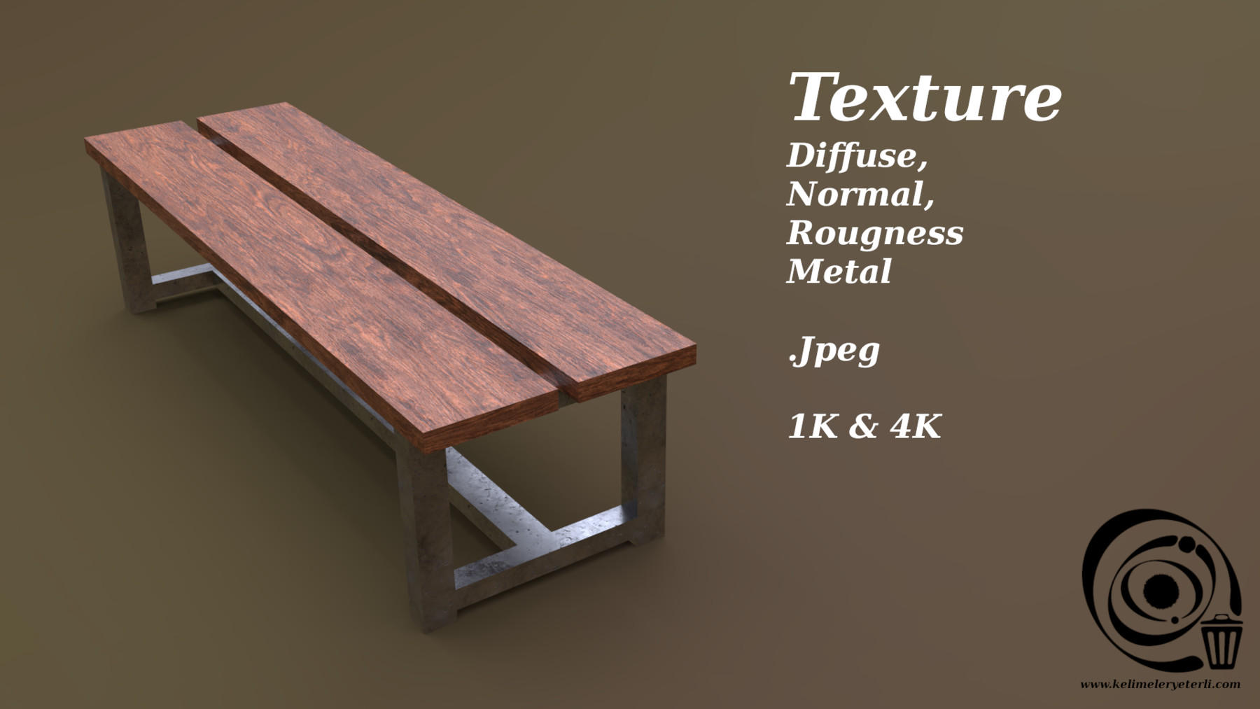 ArtStation - Bench 25 4in1 [4 Texture 1 Model] | Resources