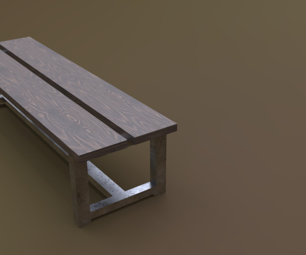ArtStation - Bench 25 4in1 [4 Texture 1 Model] | Resources