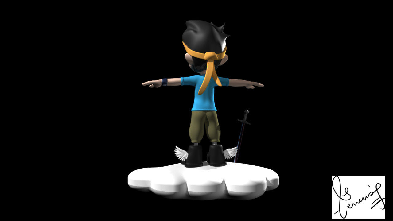 ArtStation - Cloud runner 3D Character Model | Resources