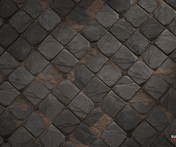 ArtStation - Stylized Stone Path - Substance Material | Game Assets