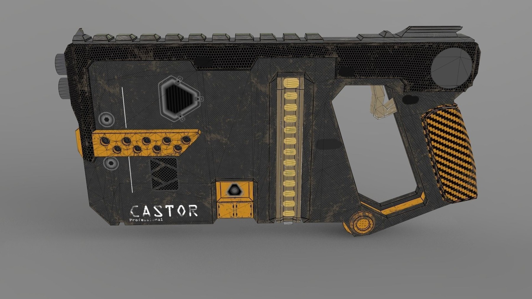 ArtStation - CASTOR Handgun | Game Assets