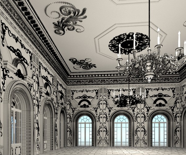 ArtStation - Classic Interior Scene 333 3D | Resources