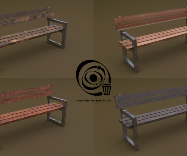 ArtStation - Bench 30 4in1 [4 Texture 1 Model] | Resources
