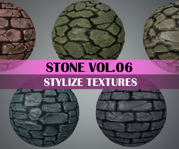 ArtStation - Stone Tile Vol.06 - Hand Painted Texture Pack | Game Assets