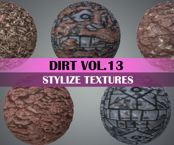 ArtStation - Stylized Ground Dirt Vol.13 - Hand Painted Texture Pack ...