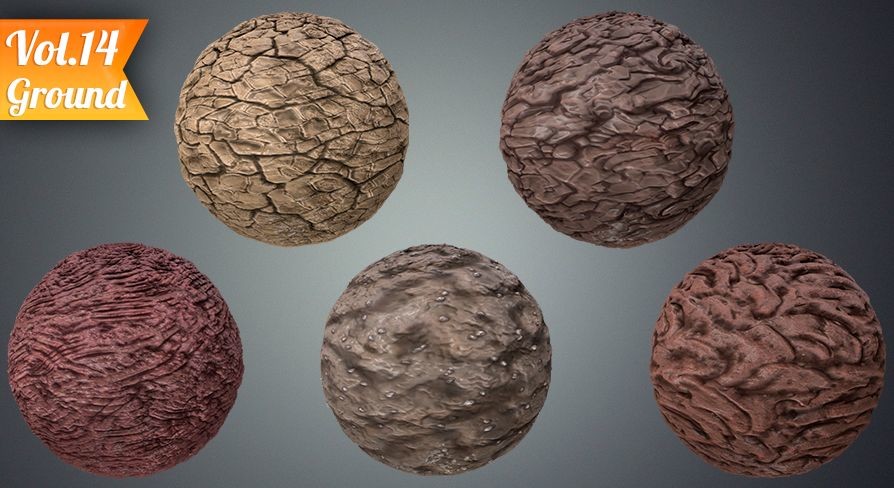 ArtStation - Stylized Ground Vol.14 - Hand Painted Texture Pack | Game ...
