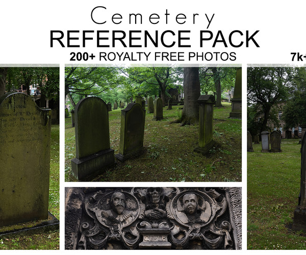 ArtStation - Reference Pack - Cemetery Reference Pack - 200+ Royalty ...