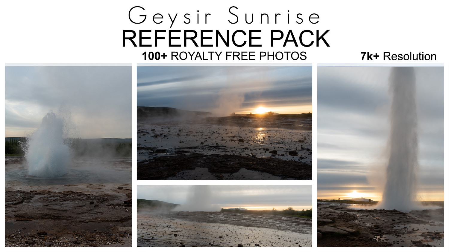 ArtStation - Reference Pack - Geysir Sunrise - 100+ Royalty Free Photos ...