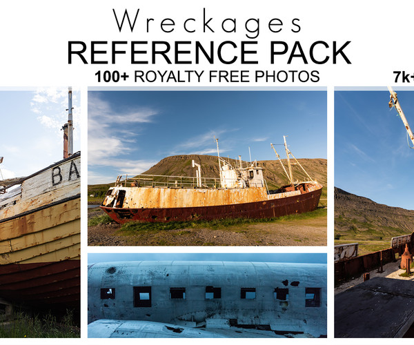 ArtStation - Reference Pack - Wreckages - 100+ Royalty Free Photos ...