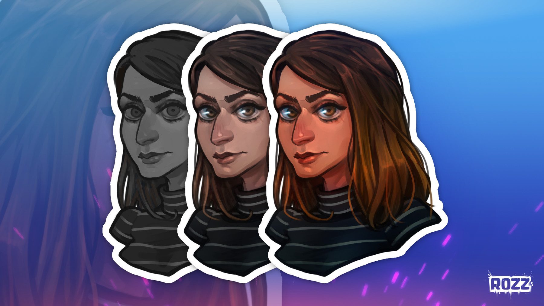 ArtStation - Coloring from B&W Process | Tutorials