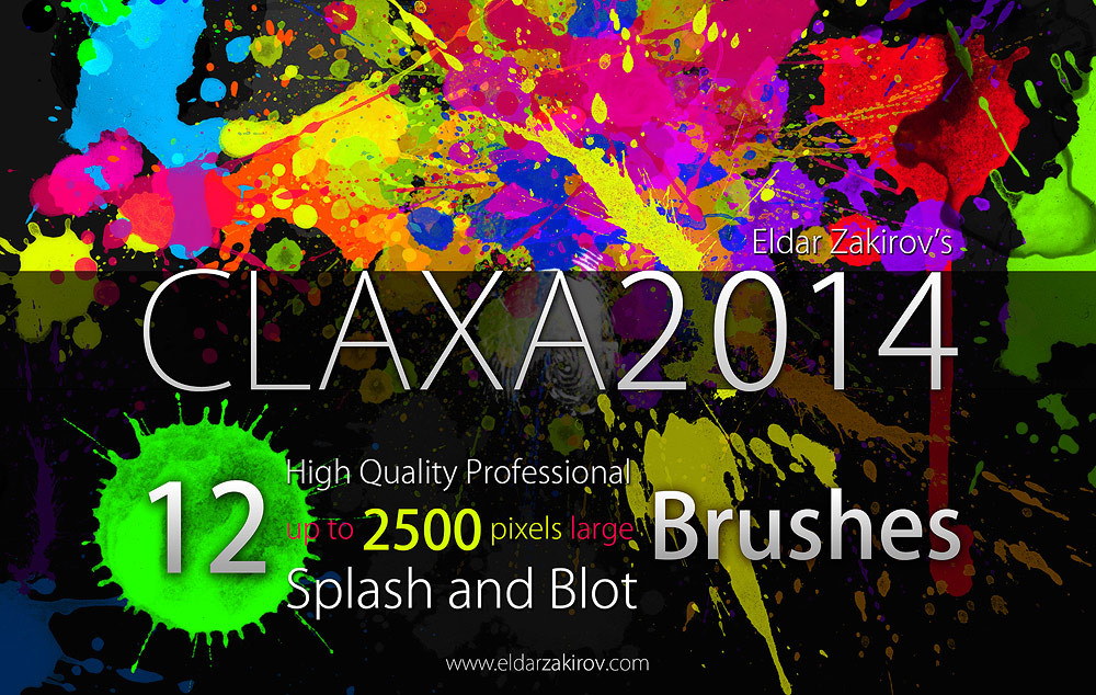 ArtStation - Free: CLAXA 2009 spatter brushes + 12 2014 SPATTER HQ ...