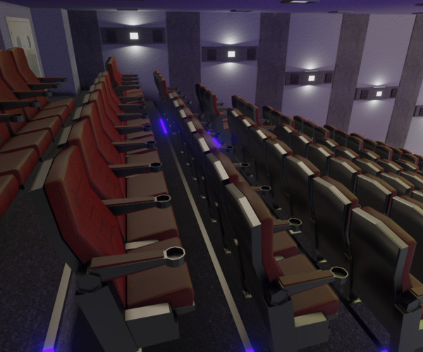 ArtStation - Cinema - Low Poly - VR | Game Assets