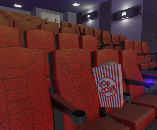 ArtStation - Cinema - Low Poly - VR | Game Assets