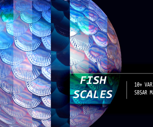 ArtStation - Fish Scales Material - Substance Designer | Game Assets