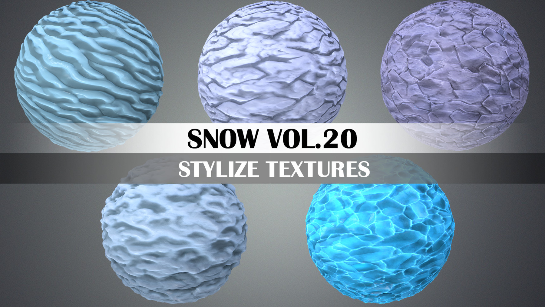 ArtStation - Stylized Snow Vol.20 - Hand Painted Texture Pack | Game Assets