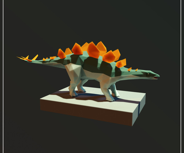 ArtStation - Low Poly Dinosaurs Pack | Resources
