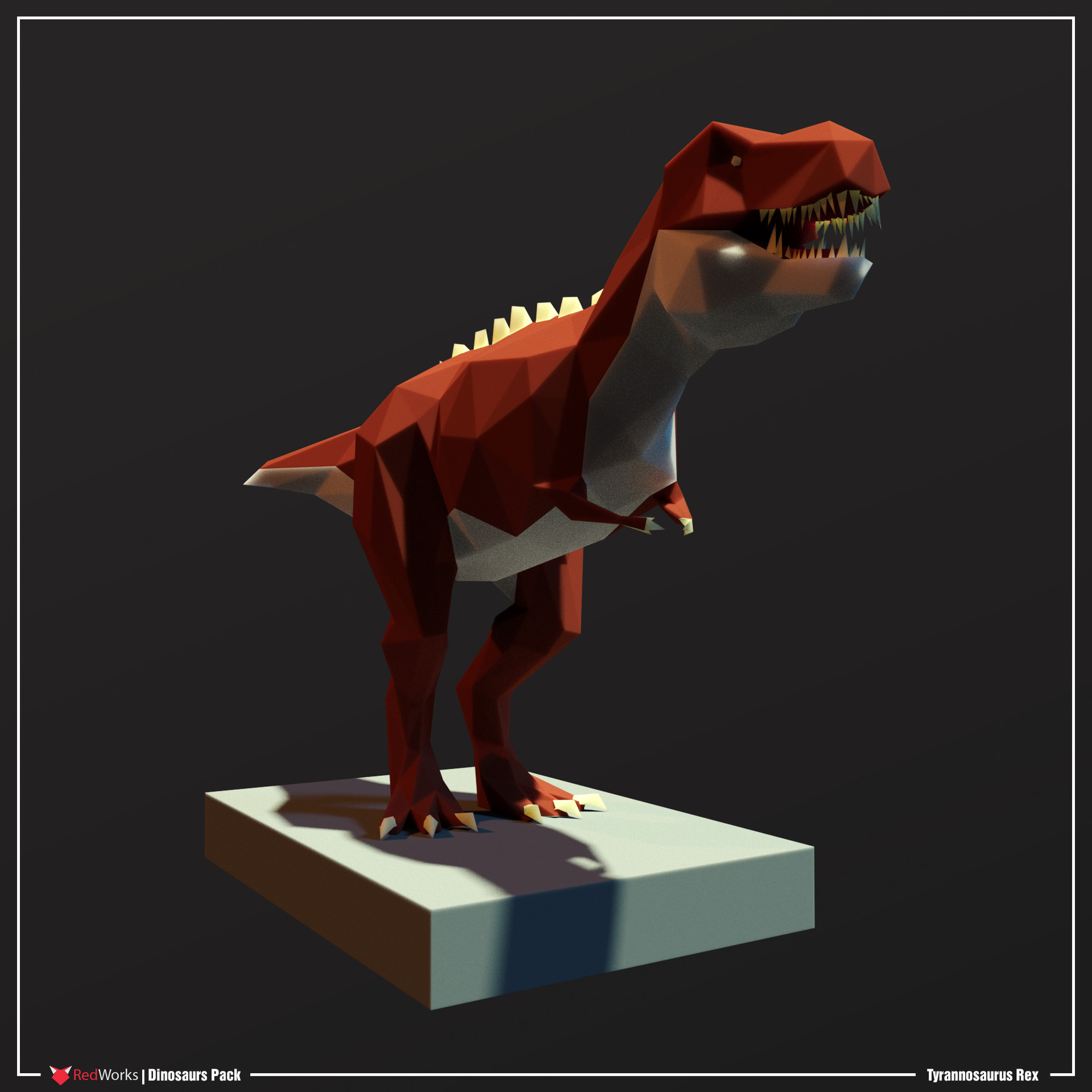 ArtStation - Low Poly Dinosaurs Pack | Resources